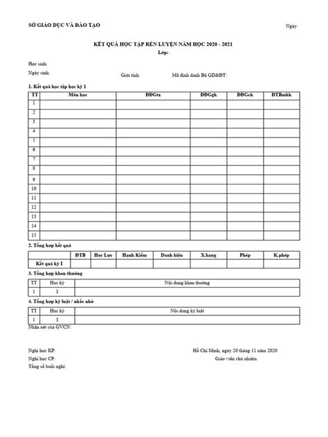 phieu diem hoc ky a4 9d namhoc 2023 2024 pdf