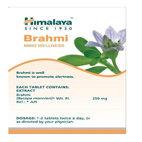 Himalaya Wellness Pure Herbs Brahmi Mind Wellness - 60 Tablet Online at ...