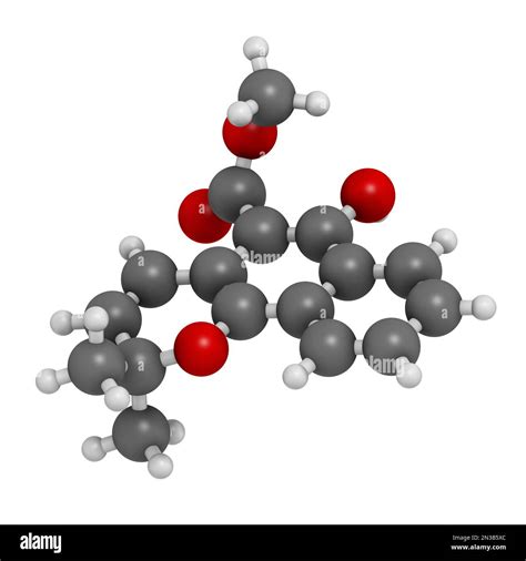 Mollugin Molecule Found In Rubia Cordifolia Indian Madder 3d