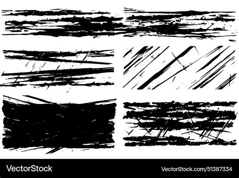 Scribble Grunge Texture Square Abstract Royalty Free Vector