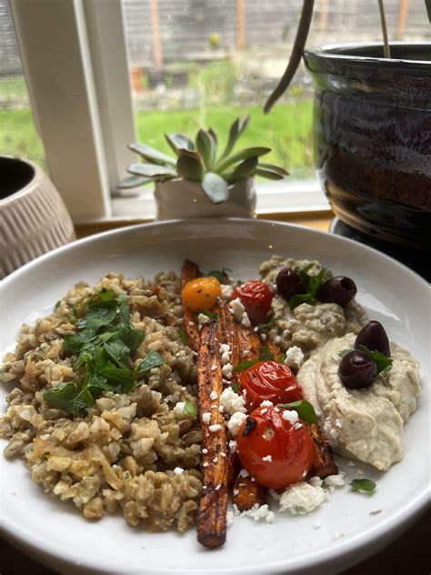 Week 9 Palestinian Mujadara And Mutabal Two Ways R 52weeksofcooking