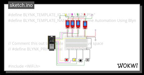 Esp32 Home Automation Using Blynk 20 With Online Simulator Wokwi
