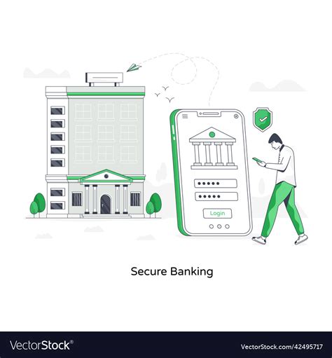 Secure Banking Royalty Free Vector Image Vectorstock