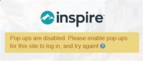 enabling pop ups