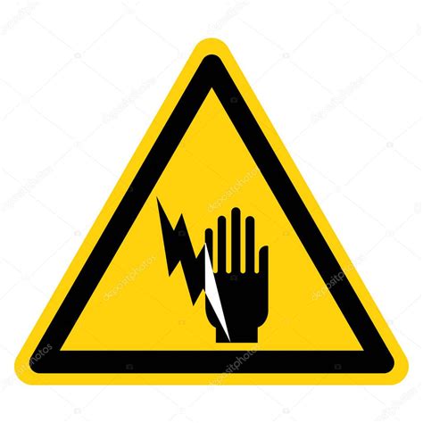 Signo De Símbolo De Peligro Eléctrico Ilustración Vectorial Aislado