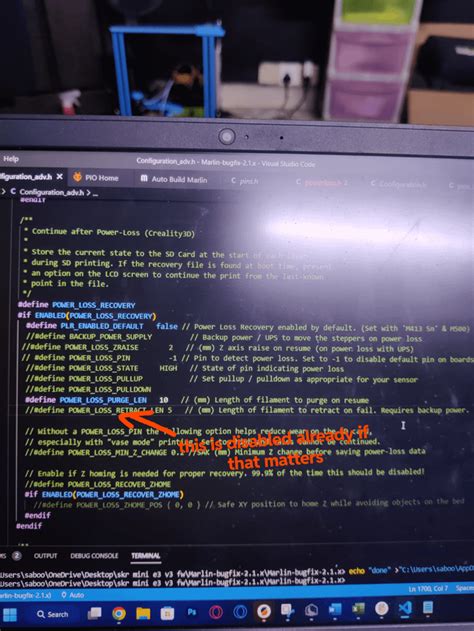 Marlin 21x Bug Fix Power Loss Recovery Restarts Print Entirely Instead Of Resuming It R