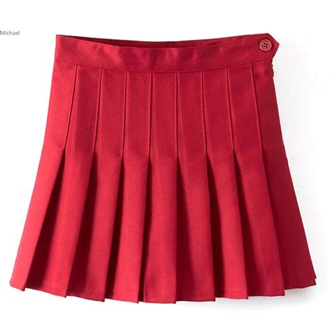 New Women Summer Skirt Casual Cute Above Knee Mini Short A Line Pleated