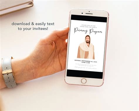 Lds Primary Program Invitation Primary Program Template Primary