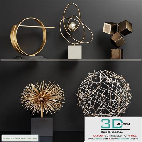 Decor Set 41 3dmili 2025 Download 3d Model Free 3d Models 3d