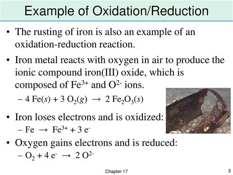 Example Of Oxidation