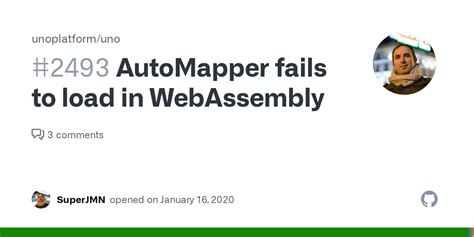 Automapper Fails To Load In Webassembly · Issue 2493 · Unoplatformuno