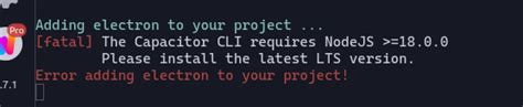 Cant Install Electron Node Version Error Need Help Wappler Community