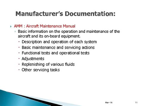 Section 5 AIRCRAFT MAINTENANCE Documentation And Certification For