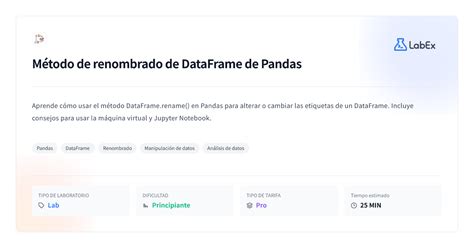Renombrado De Dataframe De Pandas Manipulación De Datos Labex