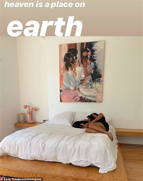 Emily Ratajkowski Strips Down To White Underwear As She Lounges On Her