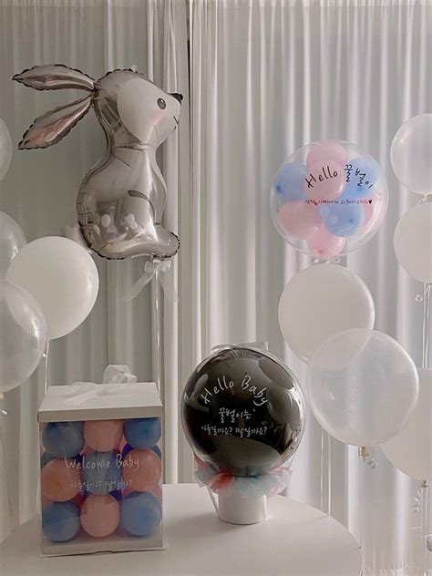 성별공개 성별확인 이벤트 파티 베이비샤워 젠더리빌 풍선 아이디어스