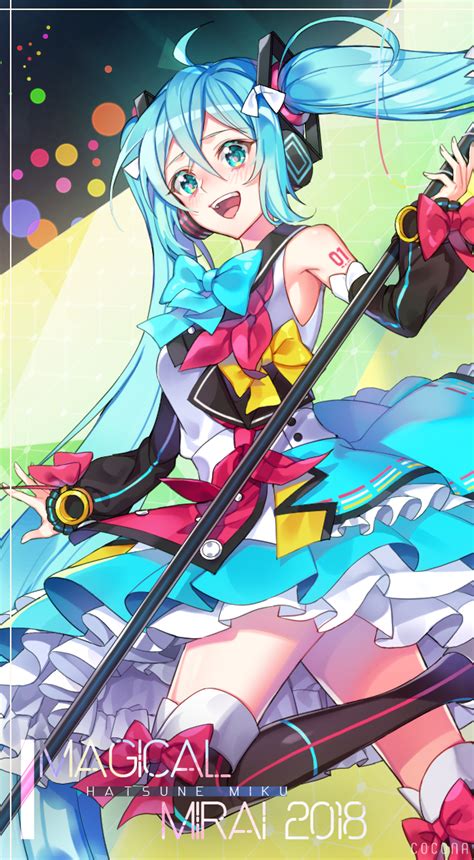 Hatsune Miku Magical Mirai Miku And Magical Mirai Miku Vocaloid And 1 More Drawn By Milcona