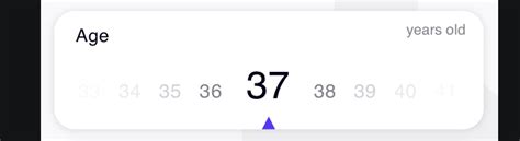 React Native Create A Horizontal List To Select Age Stack Overflow