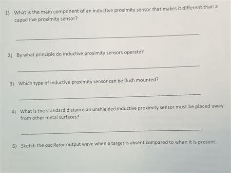 Solved What Is The Main Component Of An Inductive Chegg