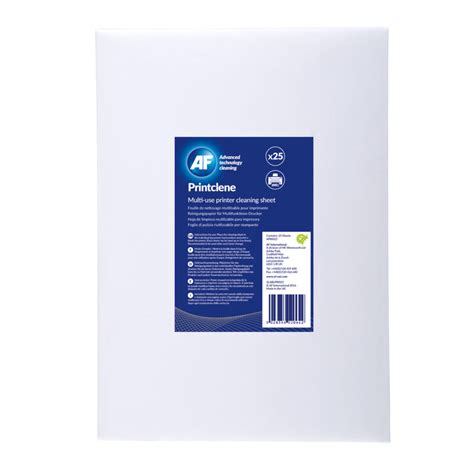 Printclene Printer And Toner Cleaning Sheets X25 Pri025 Technical