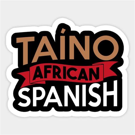 Afro Boricua Taino African Spanish Puerto Rican Proud Sticker En 2024