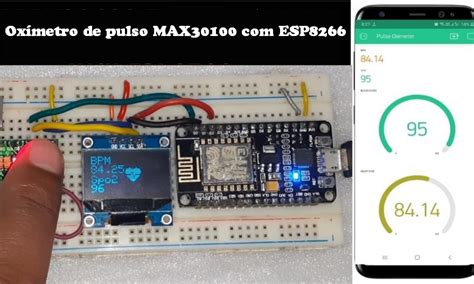 Oxímetro De Pulso Max30100 Com Esp8266 No Aplicativo Blynk Iot Cap