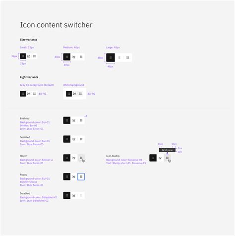 Icon Content Switcher ☂️ · Issue 6982 · Carbon Design Systemcarbon · Github