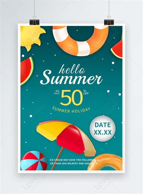 크리 에이 티브 3d 텍스처 여름 프로모션 태양 우산 포스터 이미지 사진 467497975 무료 다운로드