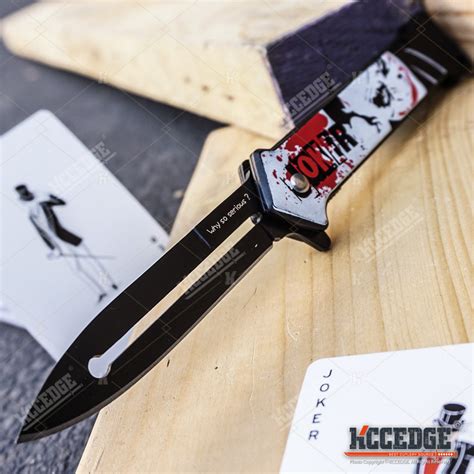 8 Joker Why So Serious Batman Dark Knight Collectible Pocket Knife