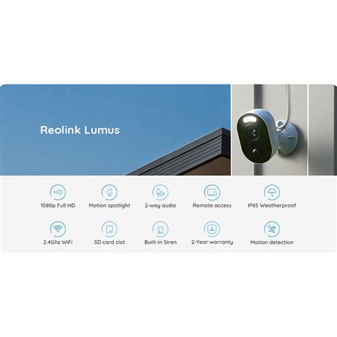 Reolink Lumus Reolink Outdoor Wifi Security Camera With Spotlight Au Stock The Tech Geeks