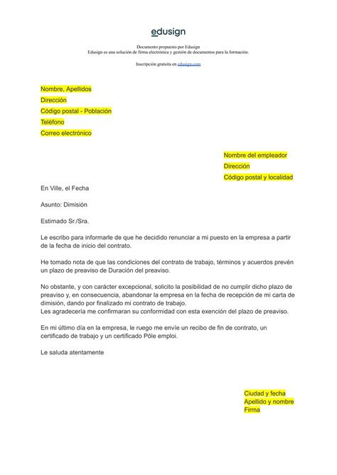 Cómo Hacer Una Carta De Renuncia Modelo Gratis Pk