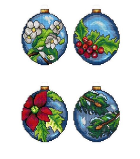 Crafting Spark 43ct Christmas Ornaments Counted Cross Stitch Kit 116cs