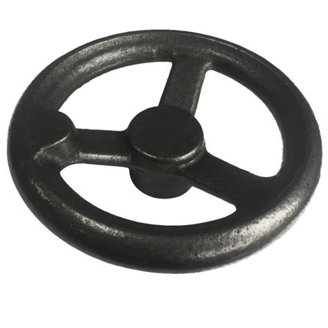 Three Spoked Cast Iron Offset Handwheel Without Handle 4 Diameter
