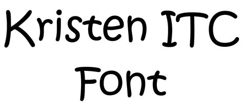 Kristen Itc Font Dafont Free Font