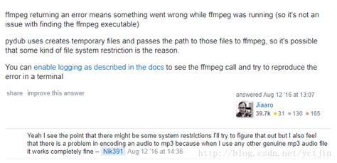 Pudub 异常分析 Decoding Failed Ffmpeg Returned Error Code 1pydub