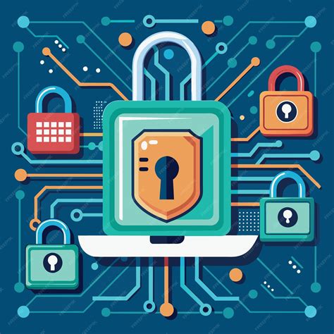 Numéros De Code De Cybersécurité Ou De Concept De Sécurité Numérique Sur La Serrure à