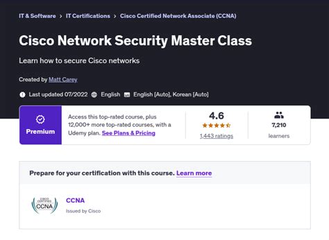 5个最佳cisco认证网络课程2025