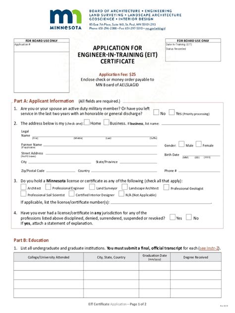 Get The Free Application For Eit Certificate Fill Out