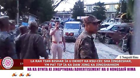 LA RAH TIAN BISHAR ÏA U DKHOT KA KSU CEC SHA ÏINGBISHAR YM PAT TIP ÏA KA DAW JONG KA