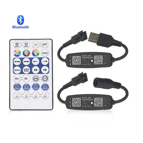 Bluetooth 28keys Controller Usb 5v Dc 12v 24v Remote App Control Music For Pixel Led Strip Light