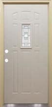 Mastercraft 34 W X 80 H Primed Steel Memphis Mini Lite Prehung
