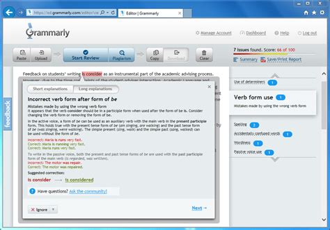 Grammarly Feedback Premium Version Download Scientific Diagram