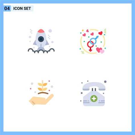 4 Universal Flat Icons Set For Web And Mobile Applications App Farming
