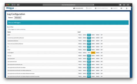 Mideye Server 5 Server Logs Docs