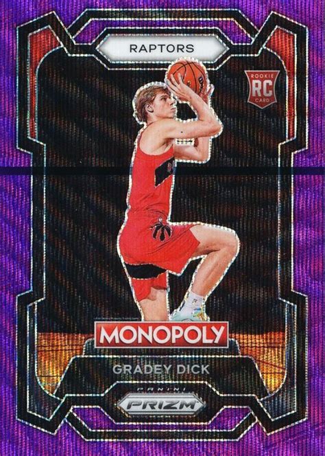 Gradey Dick 2023 Prizm Monopoly 84 Purple Wave Price Guide Sports