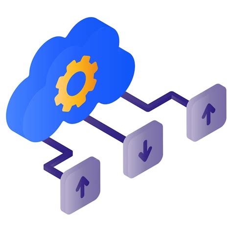 Premium Vector Cloud Server Nodes Isometric Concept Machine Configuration And Transmission