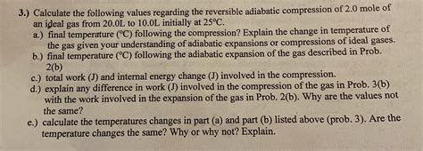 Solved 3 Calculate The Following Values Regarding The