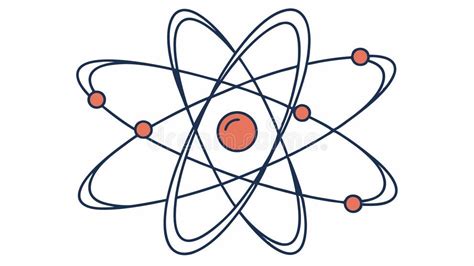 Simple Atom Structure Icon Fundamental Particle Of Matter Vector Design Generative Ai Stock