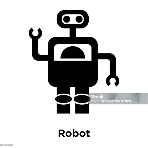 Robot Icon Vector Isolated On White Background Logo Concept Of Robot