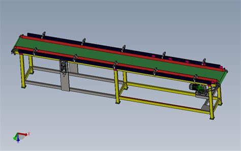 皮带输送机solidworks 2014模型图纸下载 懒石网